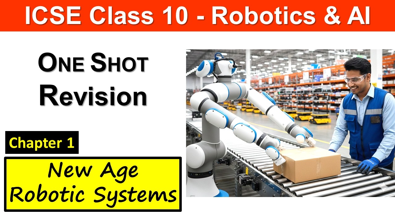 Ch1 New Age Robotic Systems (NARS) | One Shot Revision | ICSE Class 10 ...