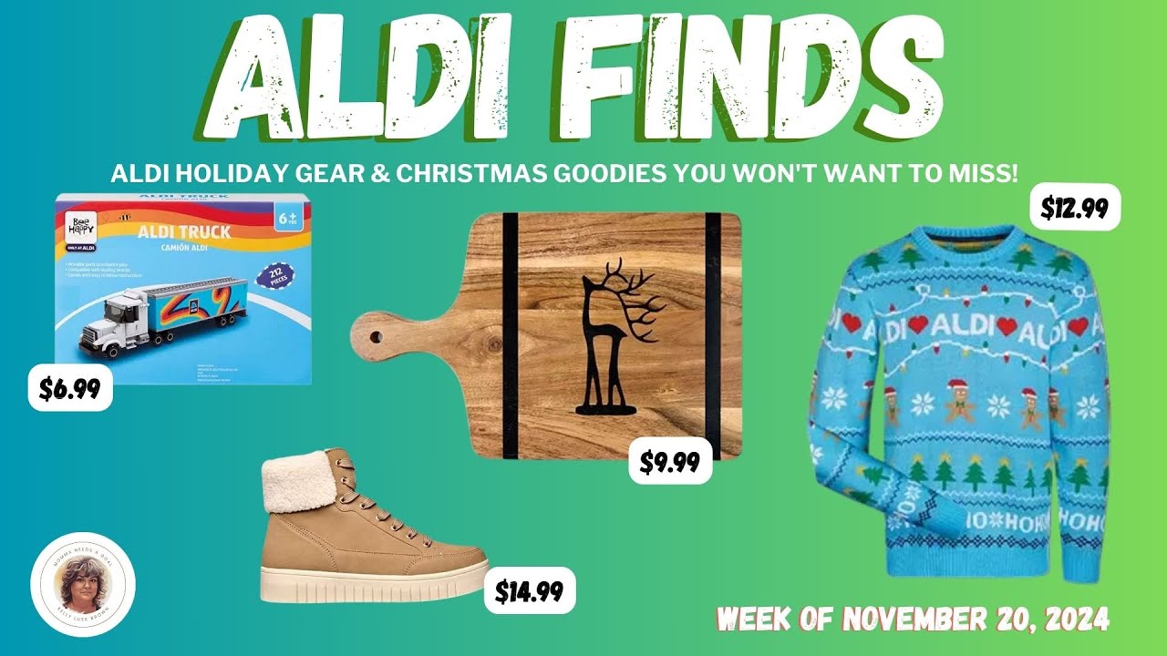 Aldi Finds for November 20, 2024: Aldi Holiday Gear & Christmas Goodies ...