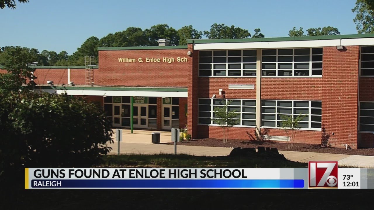 Guns found at Enloe High School, school shuts down - YouTube