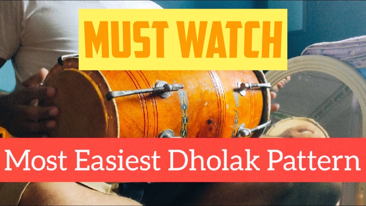 Learn Most Easiest Dholak Pattern In English - YouTube