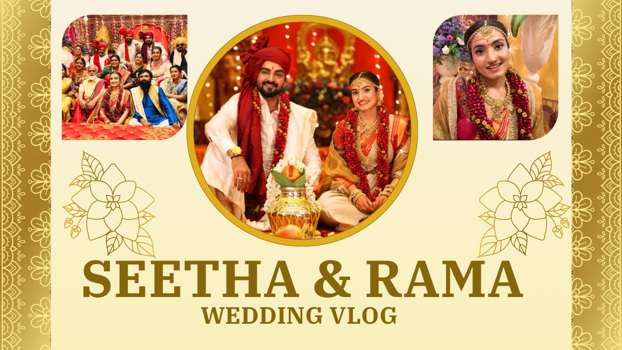 Seetha Rama wedding vlog💍| Most awaited vlog 🥳| Seetha-Rama | 6 wedding ...