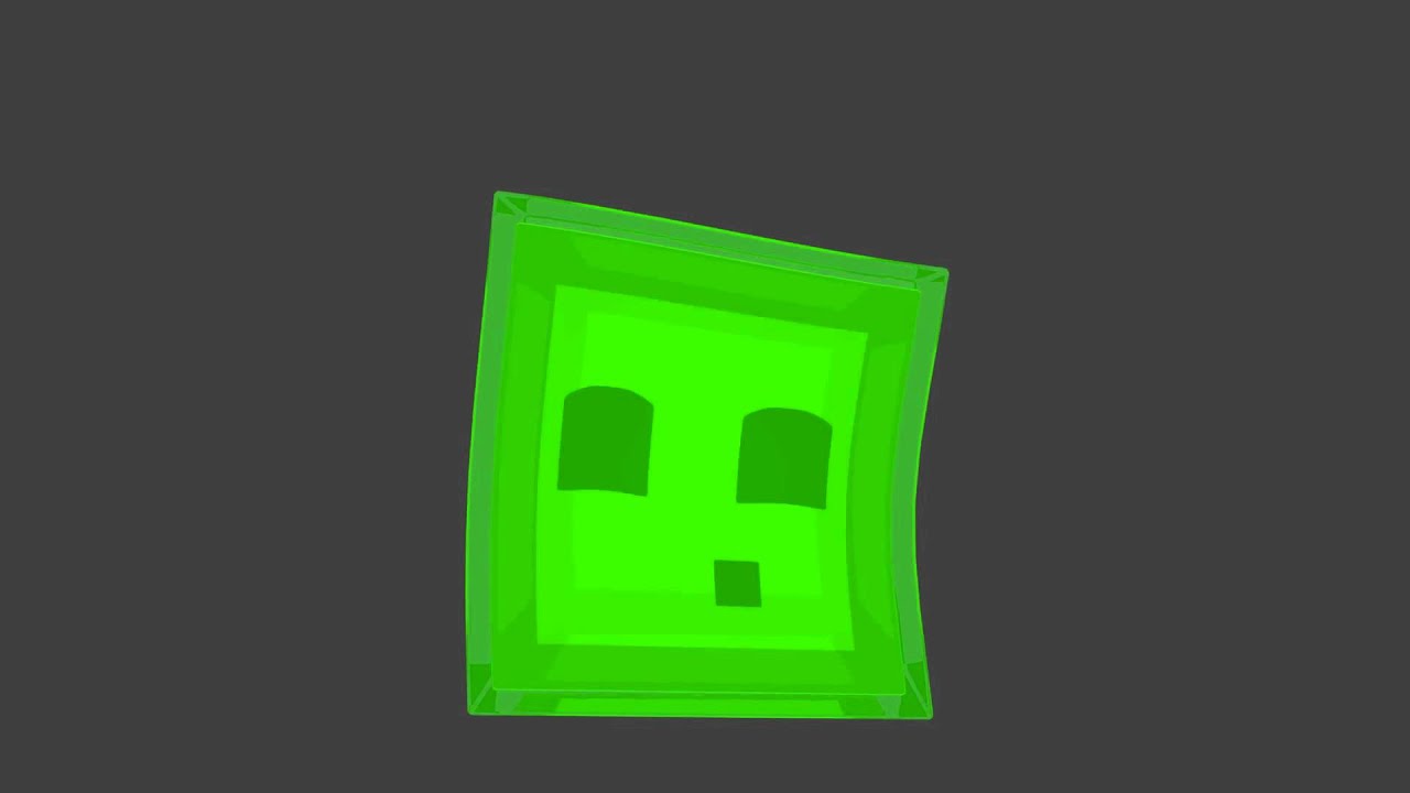 Minecraft Slime test [Blender] - YouTube