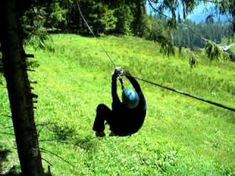 Prachur Zip lining across Switzerland - YouTube