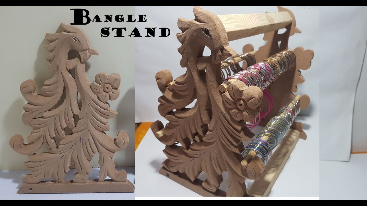 Making An Incredible Bangle Stand Made woodcarving bangl stand अतुल्य ...
