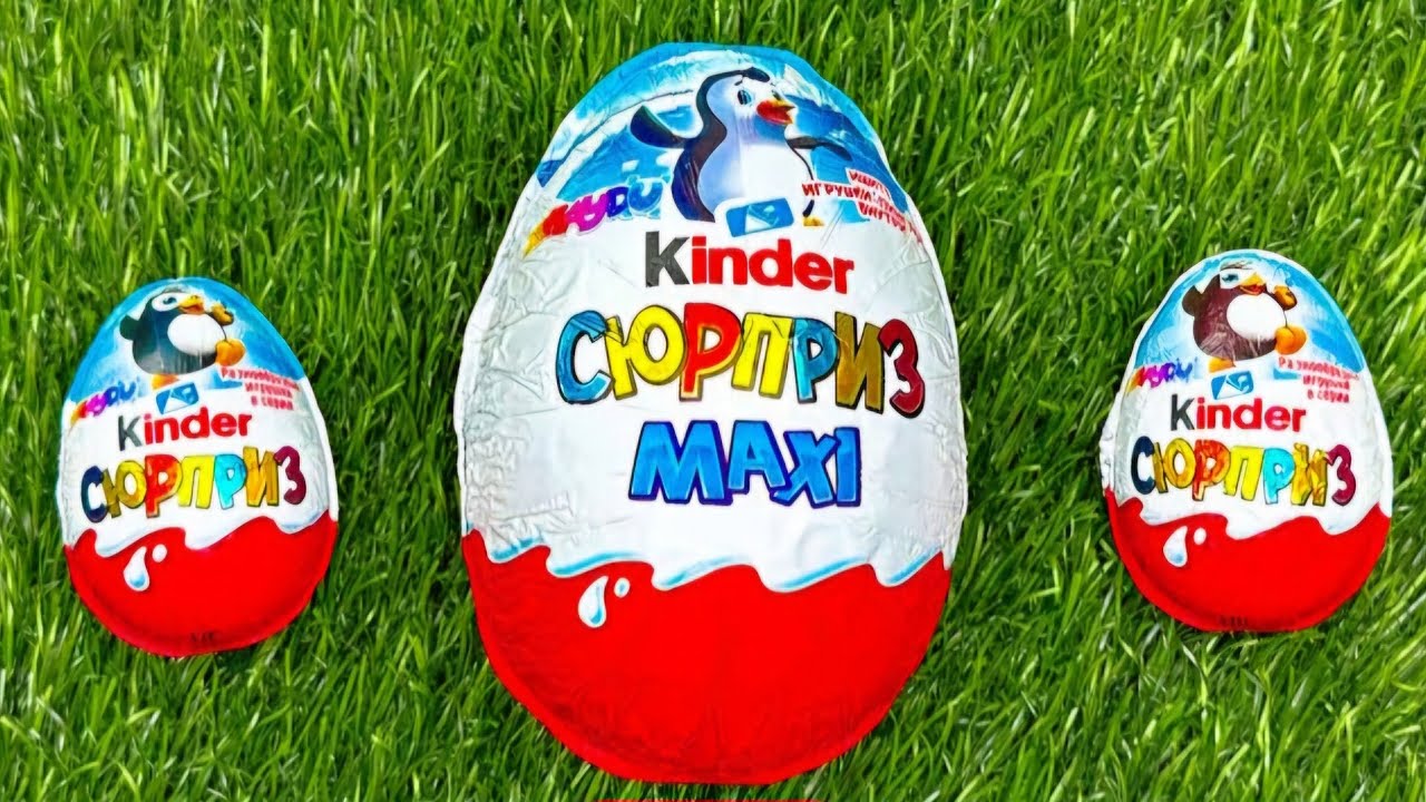 Satisfying Video | Unpacking Kinder Maxi, Kinder Surprise AND Chocolate ...