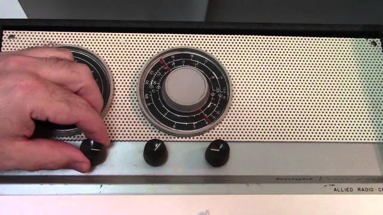 Knight SpanMaster AM/SW Regenerative Receiver - YouTube