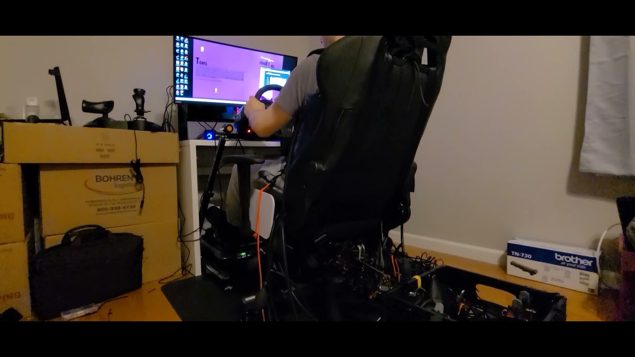 Office Chair Motion Simulator Traction Loss or Roll - YouTube
