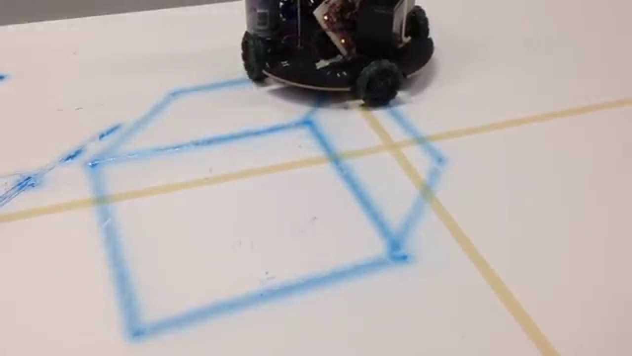 CHALKBOT - Chalk Drawing Robot - Cube Drawing Demonstration - YouTube
