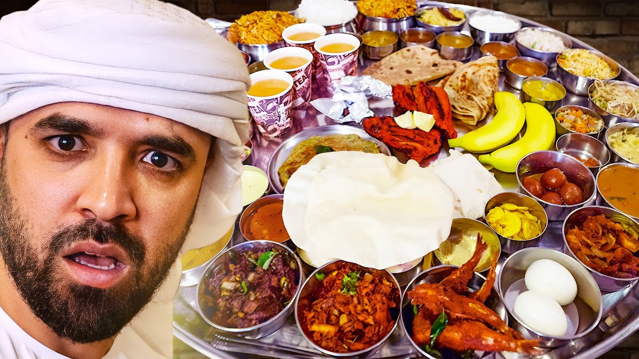 I tried Dubai's BIGGEST Thali Challenge... - YouTube