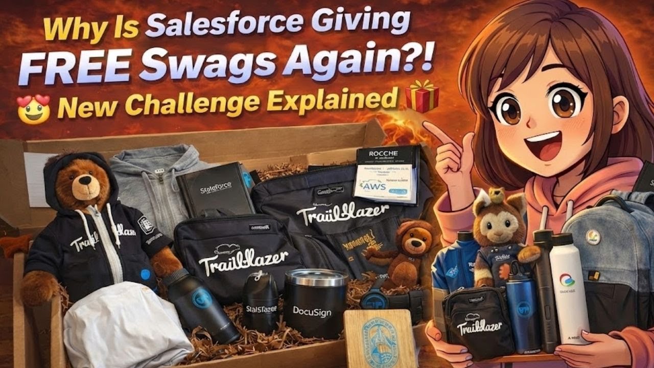Why Is Salesforce Giving FREE Swags Again?! 😱 New Challenge Explained 🎁 ...