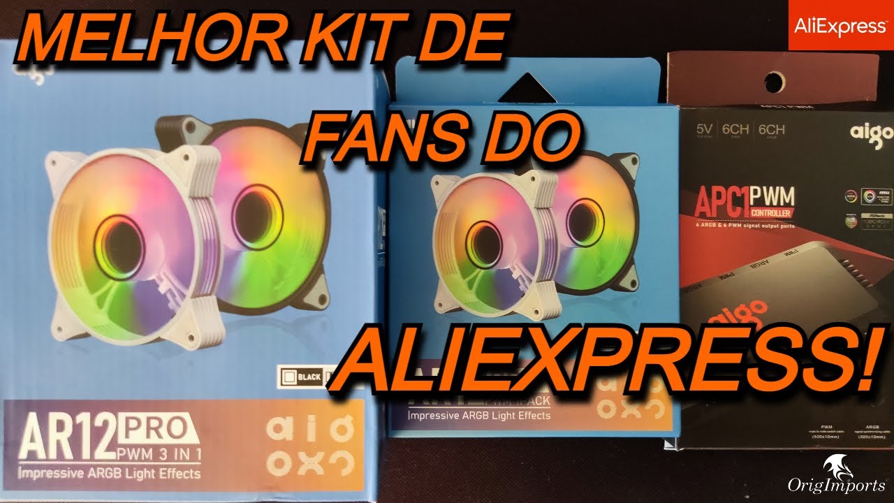 Unboxing Kit de Fans Aigo Ar12 Pro - AliExpress - YouTube