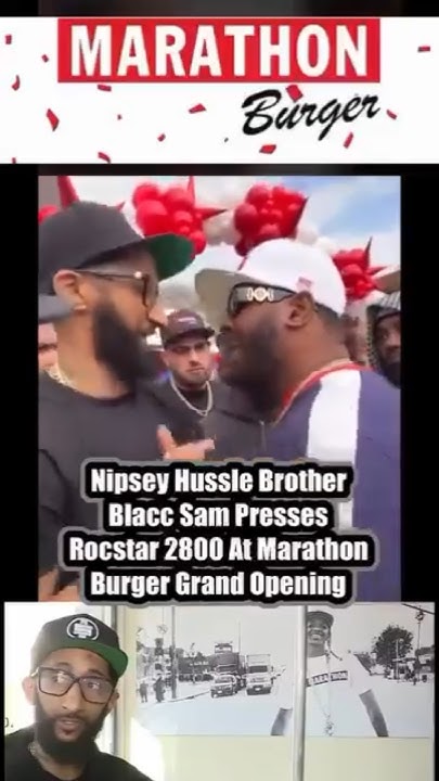 Nipsey Hussle Brother Blacc Sam Presses Rockstar 2800 bout Wack 100 😬 #shorts #rap #viral # ...
