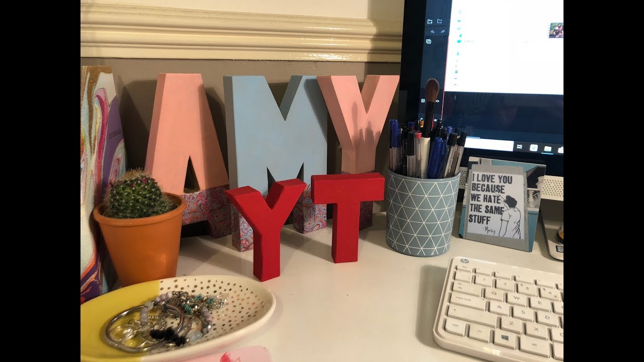 Crafting with Amy - Paper Mache letters | Amy Page - YouTube