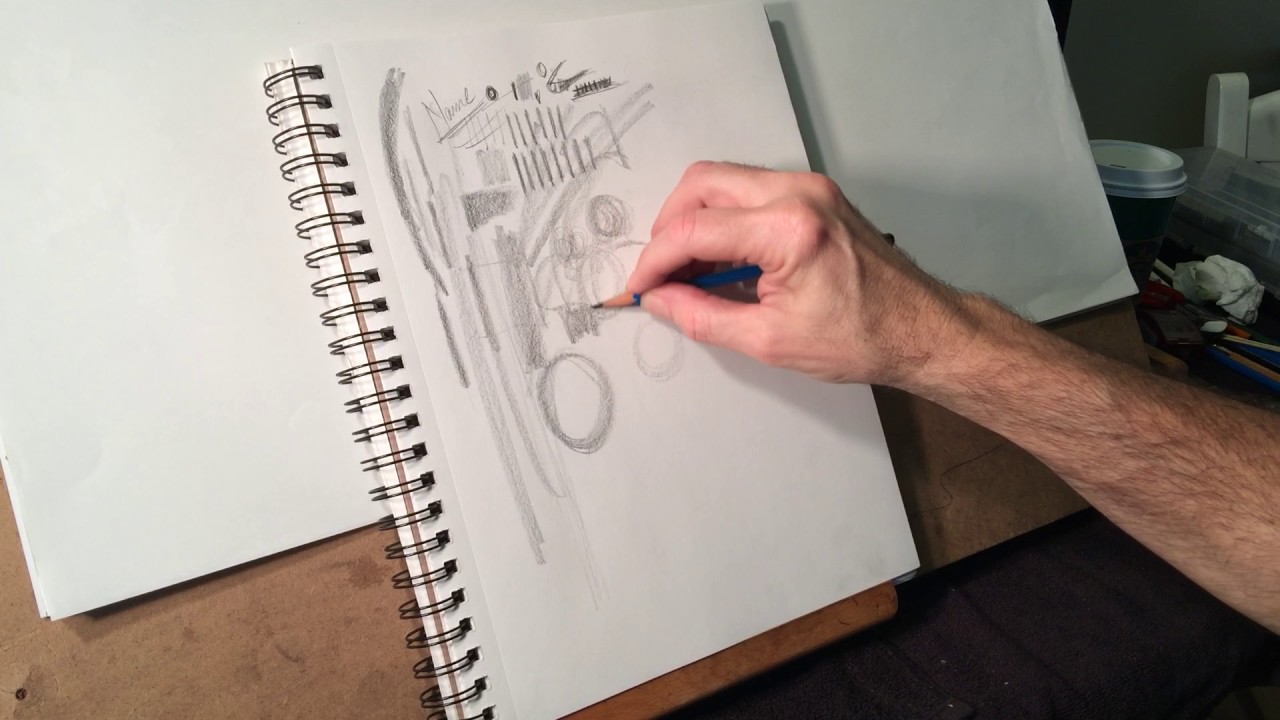 Drawing Tutorial - Holding the Pencil and Mark Making - YouTube