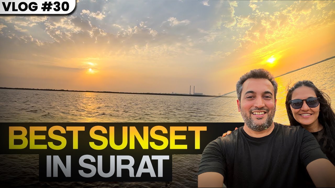 Surat का Best Sunset 🌅 | Dumas Bhajiya - YouTube