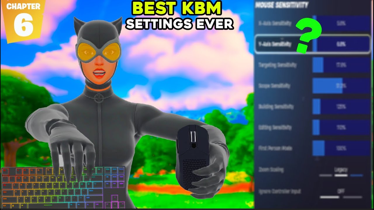 *NEW* Best Keyboard & Mouse SETTINGS For Fortnite Chapter 6! - YouTube