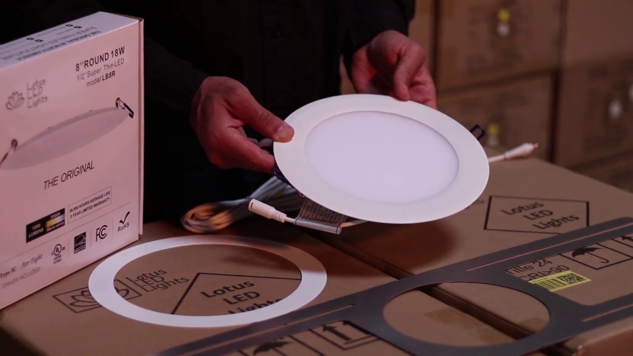 8″ Economy LED Lights - Builder Grade Super Thin LED Recessed Fixture ...