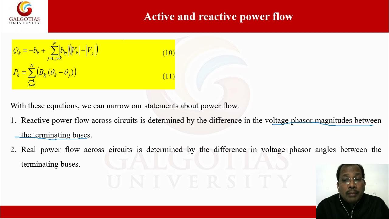 MPSE1502, Advanced Power System Analysis, DC Power Flow Equations and Assumptions - YouTube
