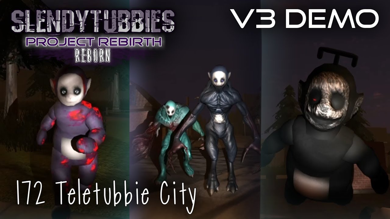 Slendytubbies: Project Rebirth Reborn V3 Demo - Teletubbie City |172 ...
