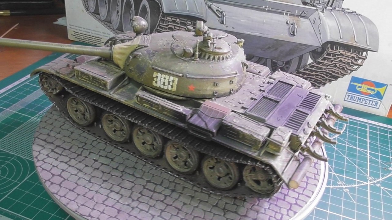 RUSSIAN T-55 TRUMPETER - YouTube
