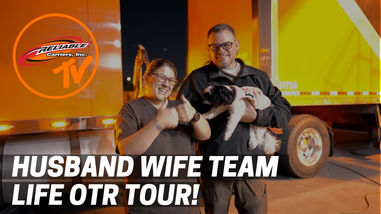 OTR Couple's Big Bunk Volvo with 132" ARI Sleeper Tour - Husband Wife ...