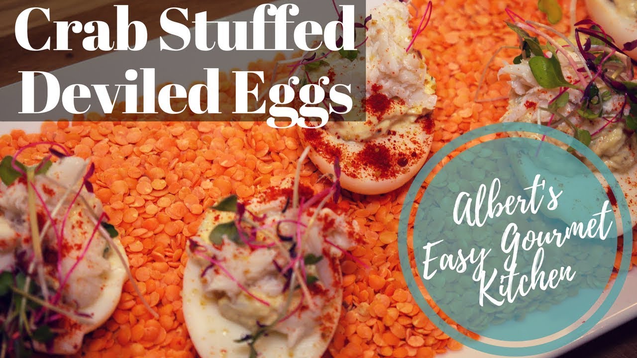 How to make Crab Stuffed Deviled Eggs - YouTube