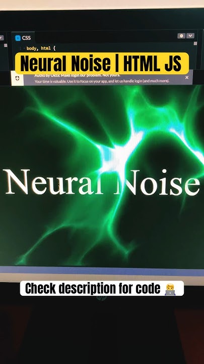 Neural Noise | HTML CSS Animation #shorts - YouTube