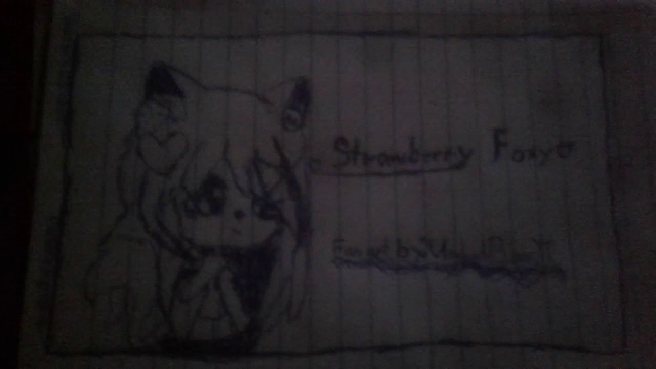 Strawberry foxy fan art. Artist:UndeadBan Yt read desk. - YouTube