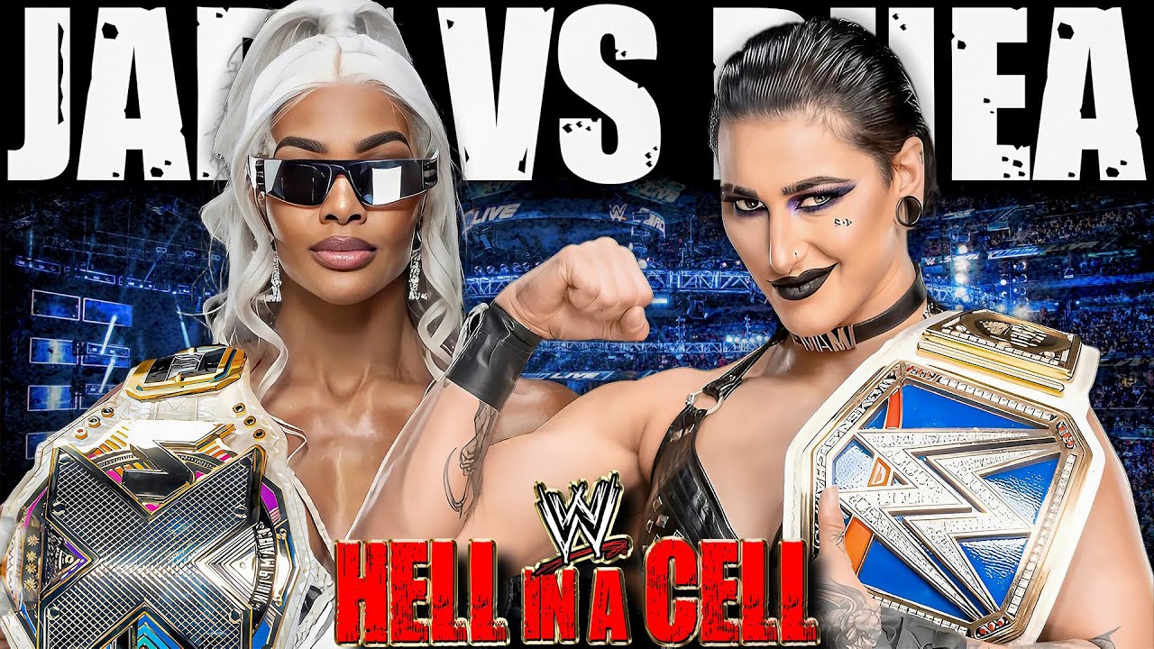 "Insane WWE2k24 Hell in a Cell Match: Jade Cargill vs Rhea Ripley Face ...