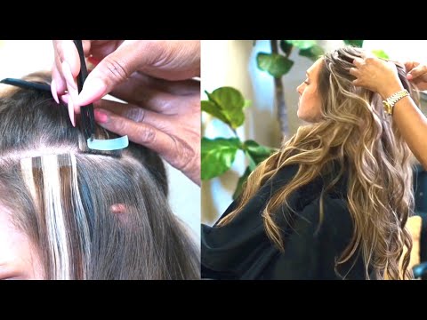 How to install Tape-In Extensions Tutorial