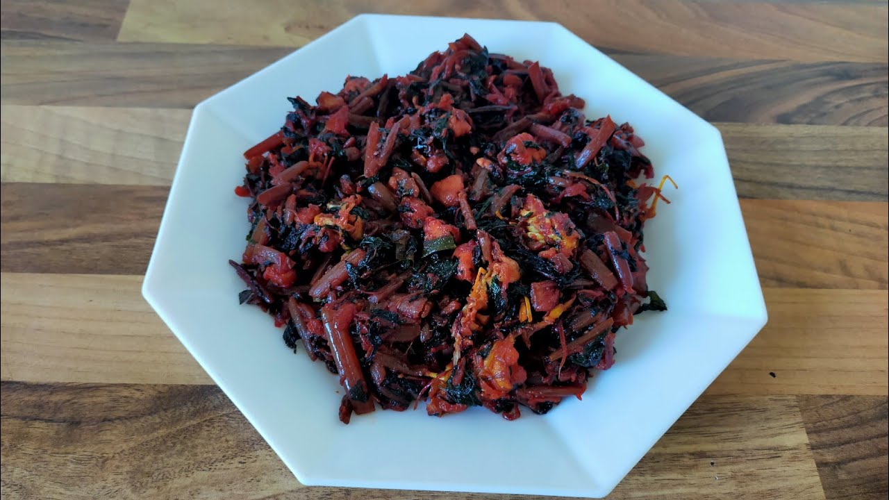 Chingri Diye laal shaak vaji / Red Spinach With Tiger Shrimp 🍤 / Quick ...