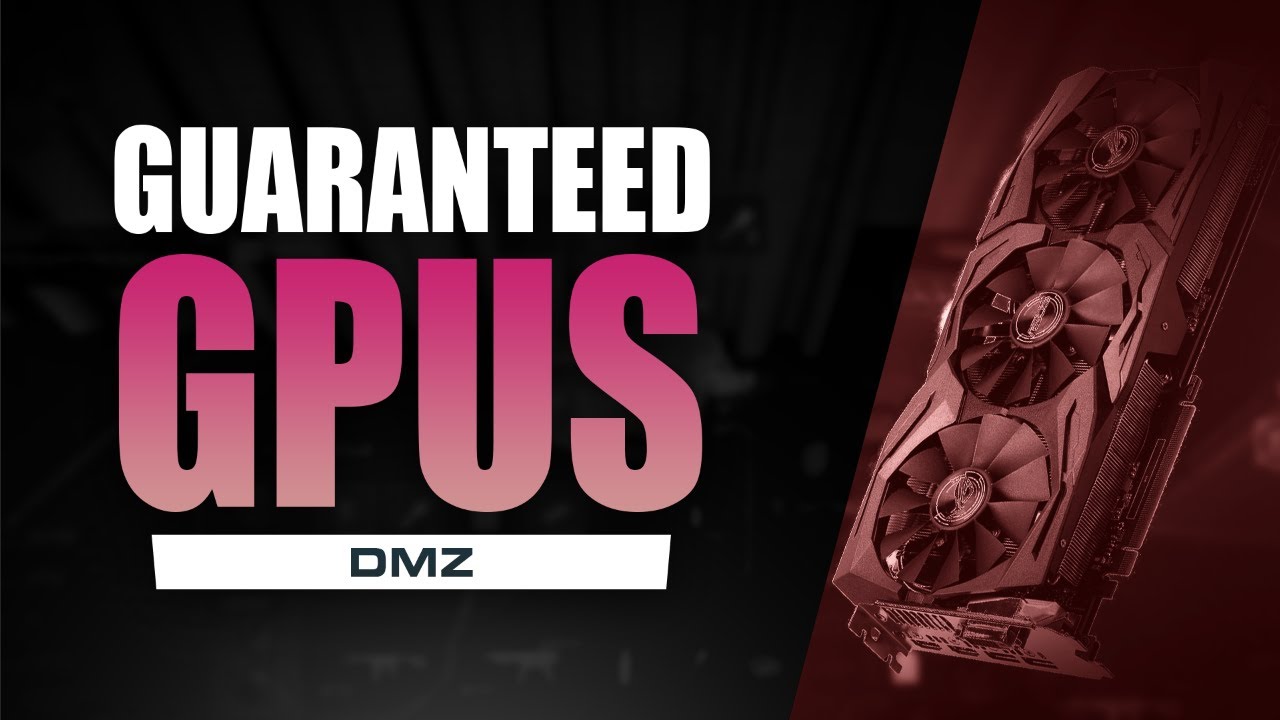 How to get 2 GUARANTEED Gpu's every single DMZ game - YouTube