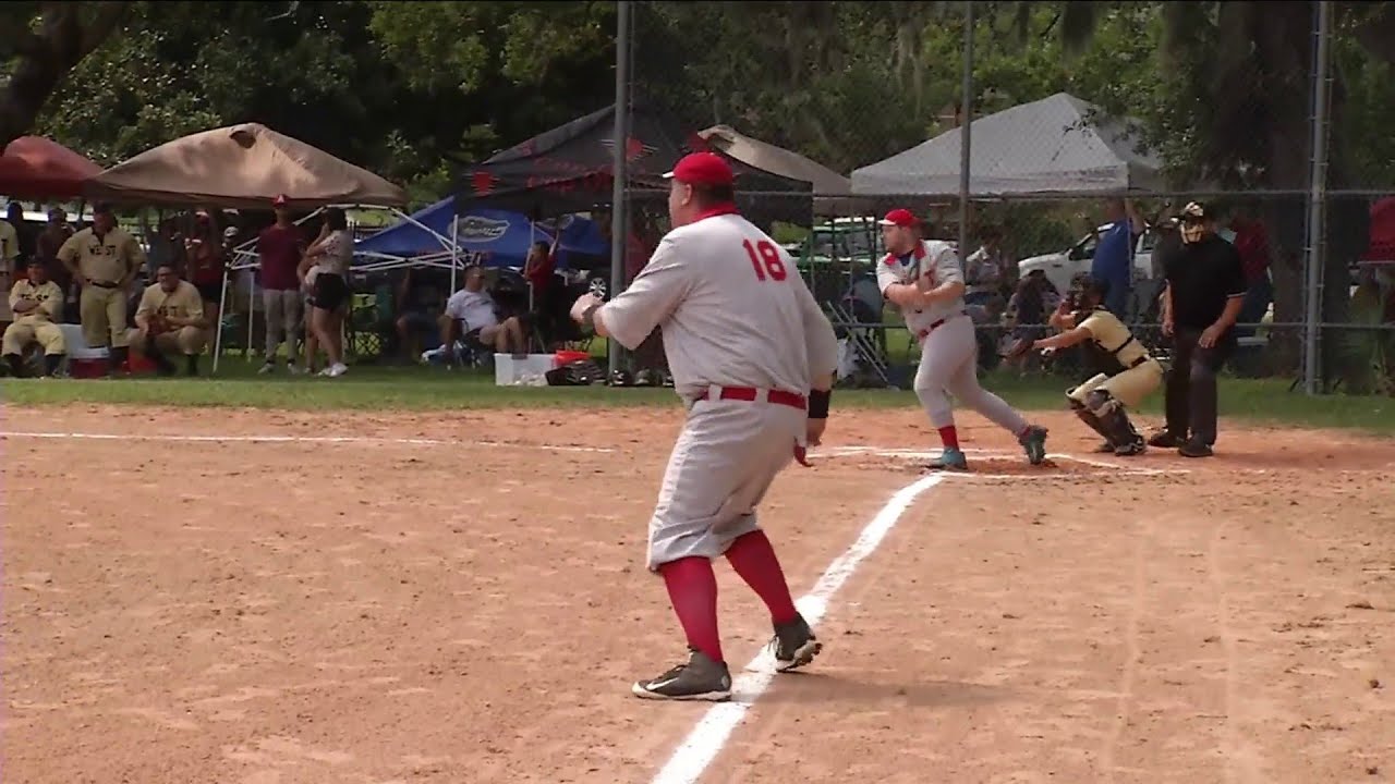 Springfield holds Throwback baseball game for 4th - YouTube