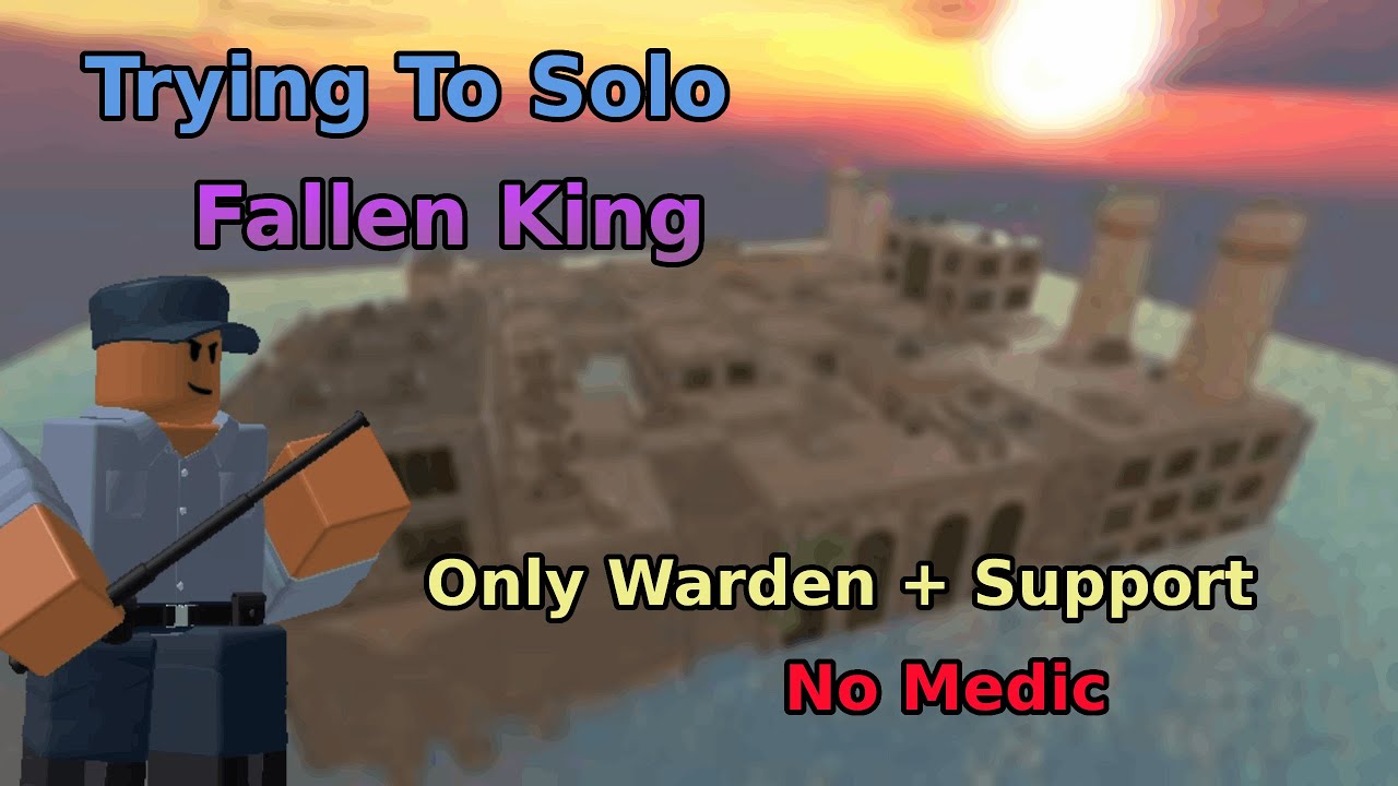 ONLY WARDEN + SUPPORT IN FALLEN | Roblox Tower Defense Simulator - YouTube