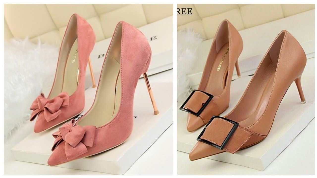 Most stylish impressive beautiful trendy design of high heel cot shoes ...