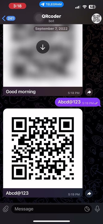Telegram Bot to Generate QR Code of Anything - YouTube