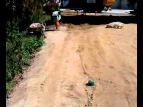 Compacting dg at park - YouTube