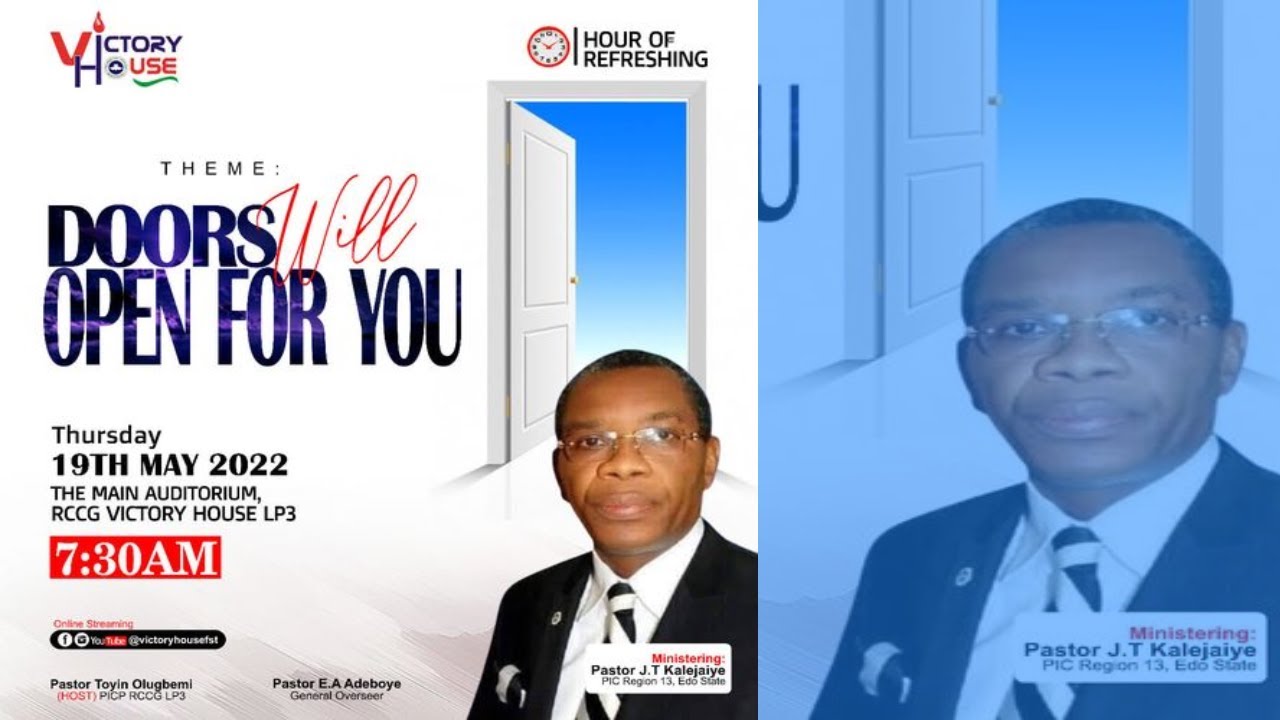 HOUR OF REFRESHING - 19TH MAY 2022 - RCCG VICTORY HOUSE FESTAC - YouTube