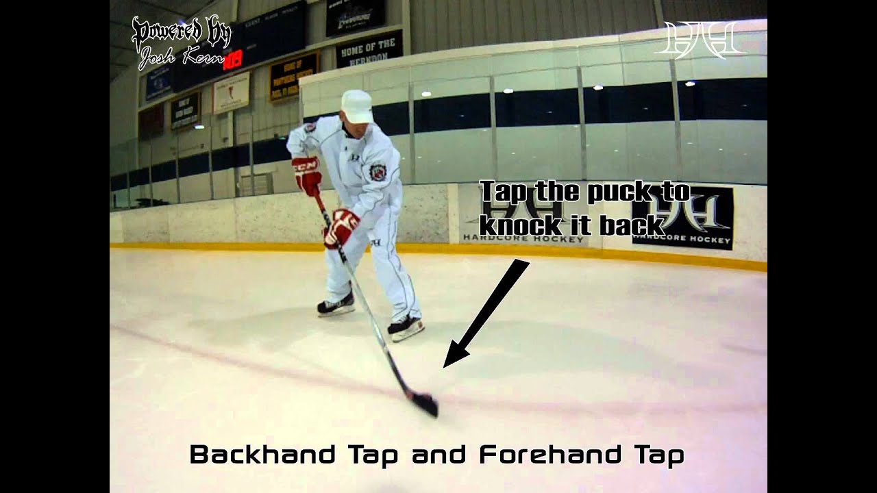 Hardcore Hockey - Backhand Tap and Forehand Tap - YouTube