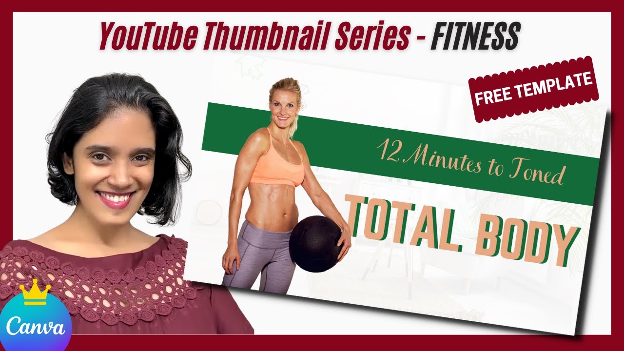 How to make Thumbnails for Fitness Videos - PART 14 [FREE TEMPLATE ...