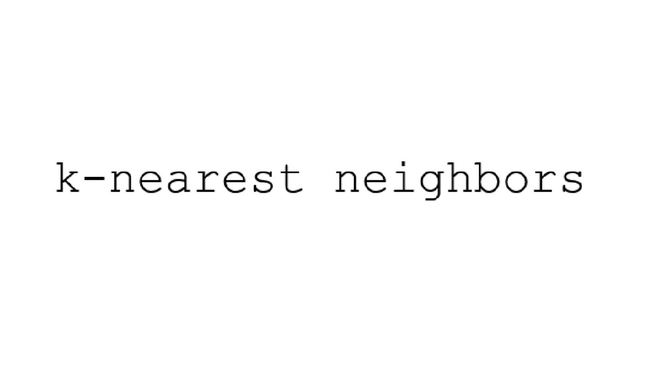 How does K-Nearest Neighbors actually work? - YouTube