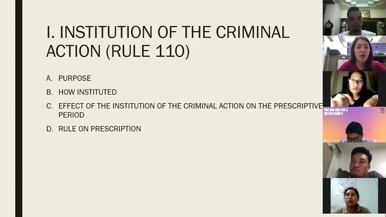 #ONLINECLASS: PROSECUTION OF CRIMINAL ACTIONS - YouTube