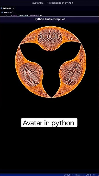 Python Programming : How to draw avatar logo in python? #python #coding #programming # ...