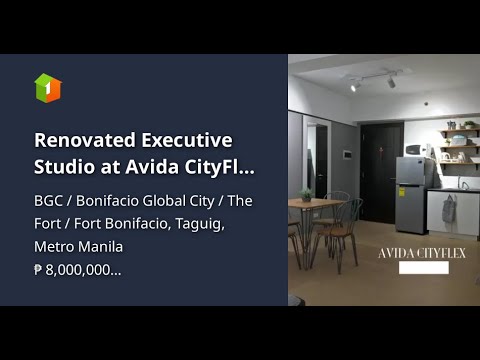 FSBO Renovated Executive Studio at Avida CityFlex Tower 2 - YouTube
