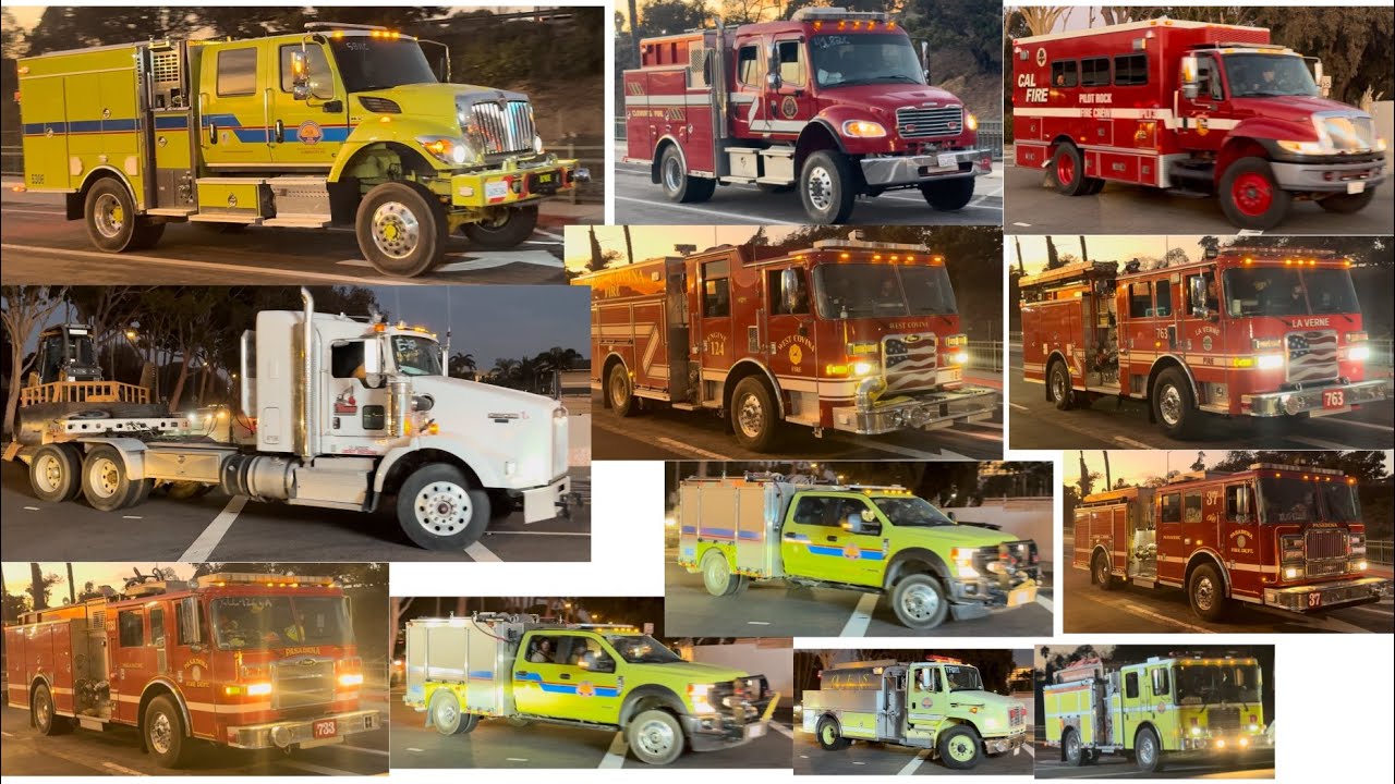*50+ UNITS* CAL-OES, CAL-FIRE, & SoCal Fire Trucks Responding ...