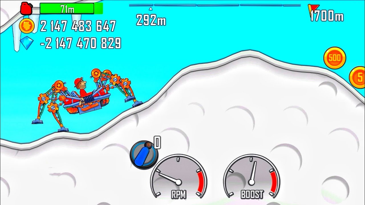 hill climb racing - carantula on arctic cave | android iOS gameplay ...