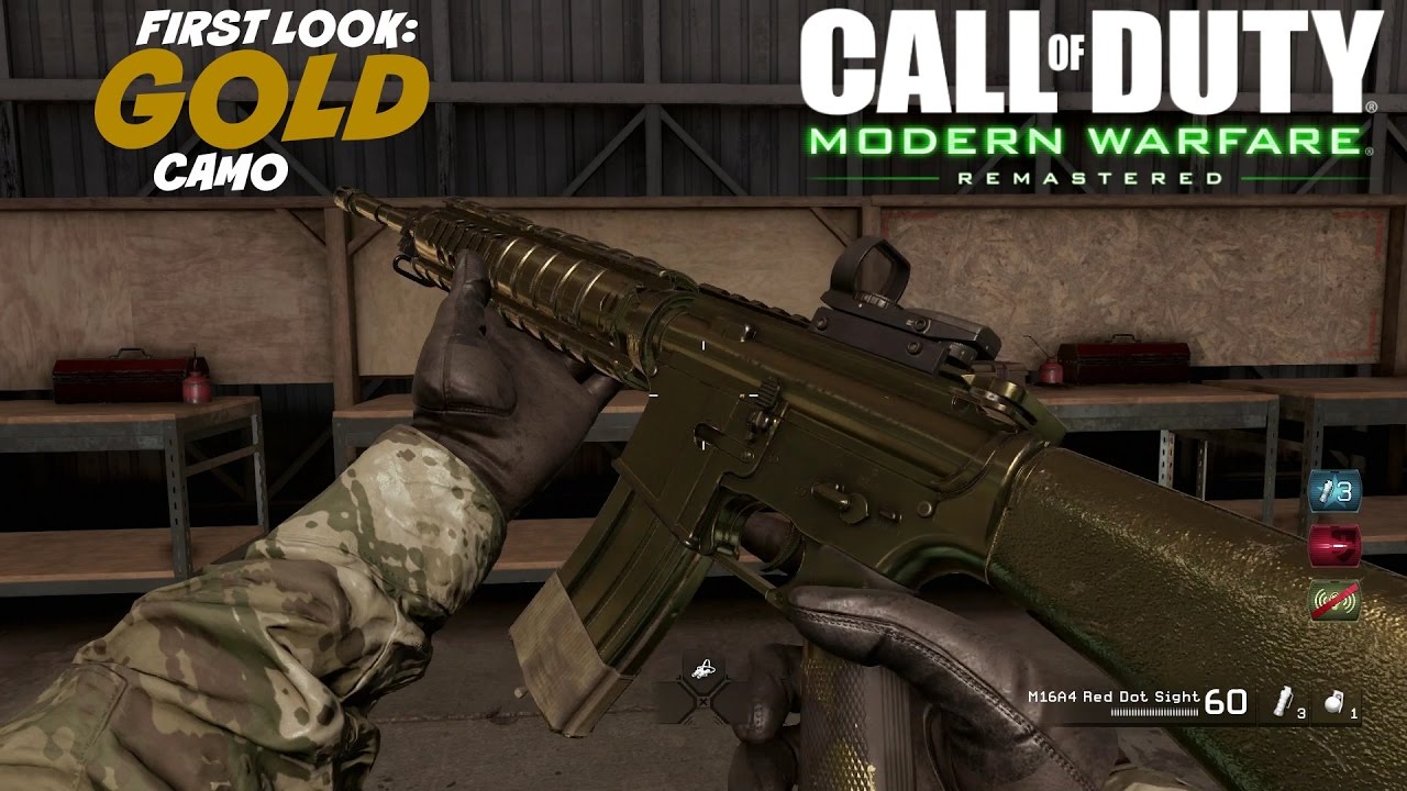Gold Camo First Look (CoD:MWR) - YouTube