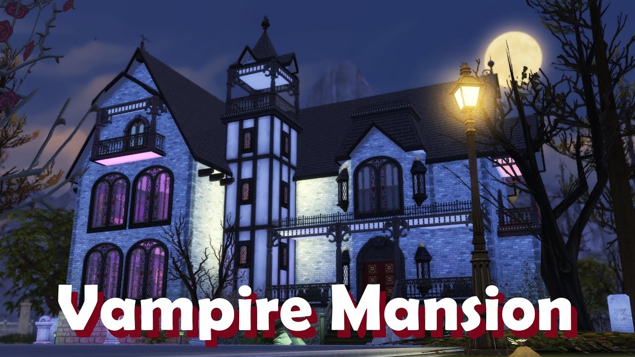 Sims 4 | House Building | Vampire Mansion - YouTube