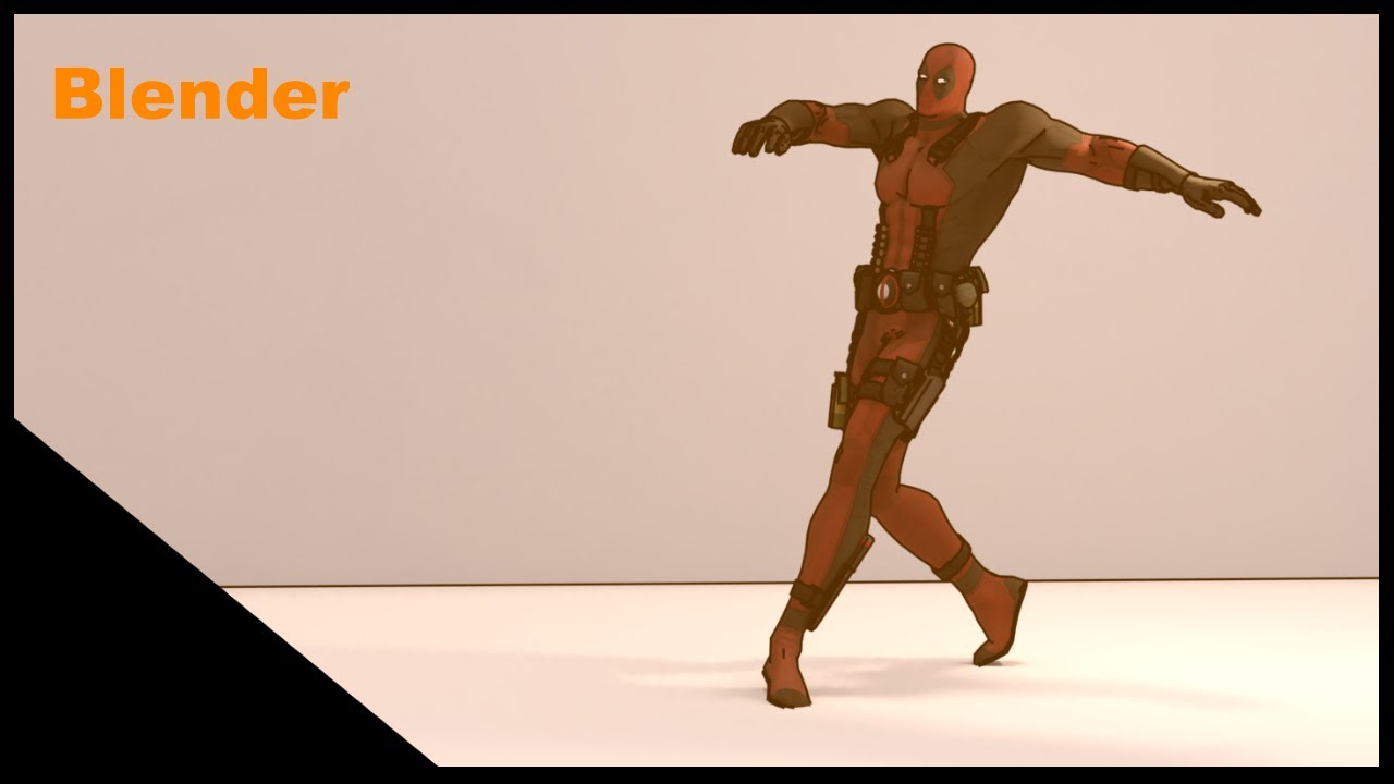 Deadpool Dancing Animation in Blender 2.79 - YouTube