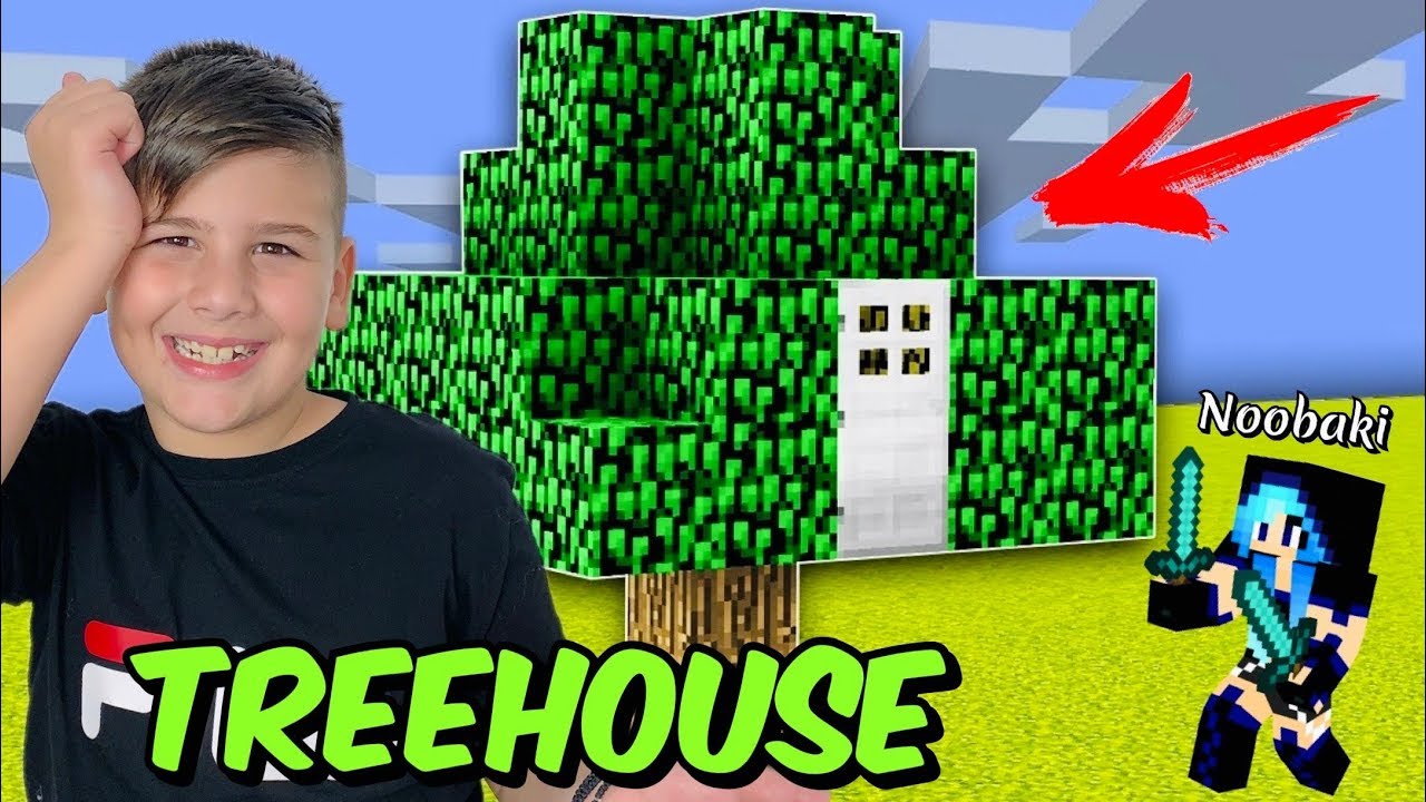 ΧΤΙΖΟΥΜΕ ΔΕΝΤΡΟΣΠΙΤΟ ΜΑΖΙ ΜΕ ΤΟ noobaki -Treehouse Minecraft Famous ...
